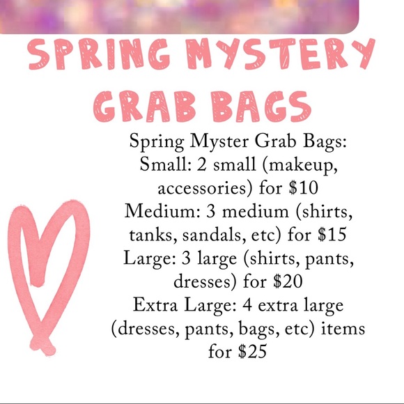 Other | Spring Mystery Grab Bags | Poshmark